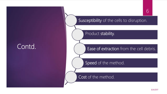 Cell disruption methods | PPTX | Biological Sciences | Science