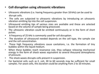 Cell disruption | PPTX