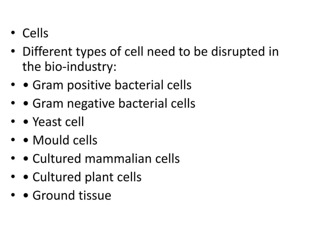 Cell disruption | PPTX