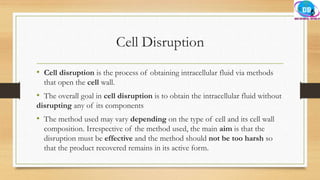 Cell disruption | PPT