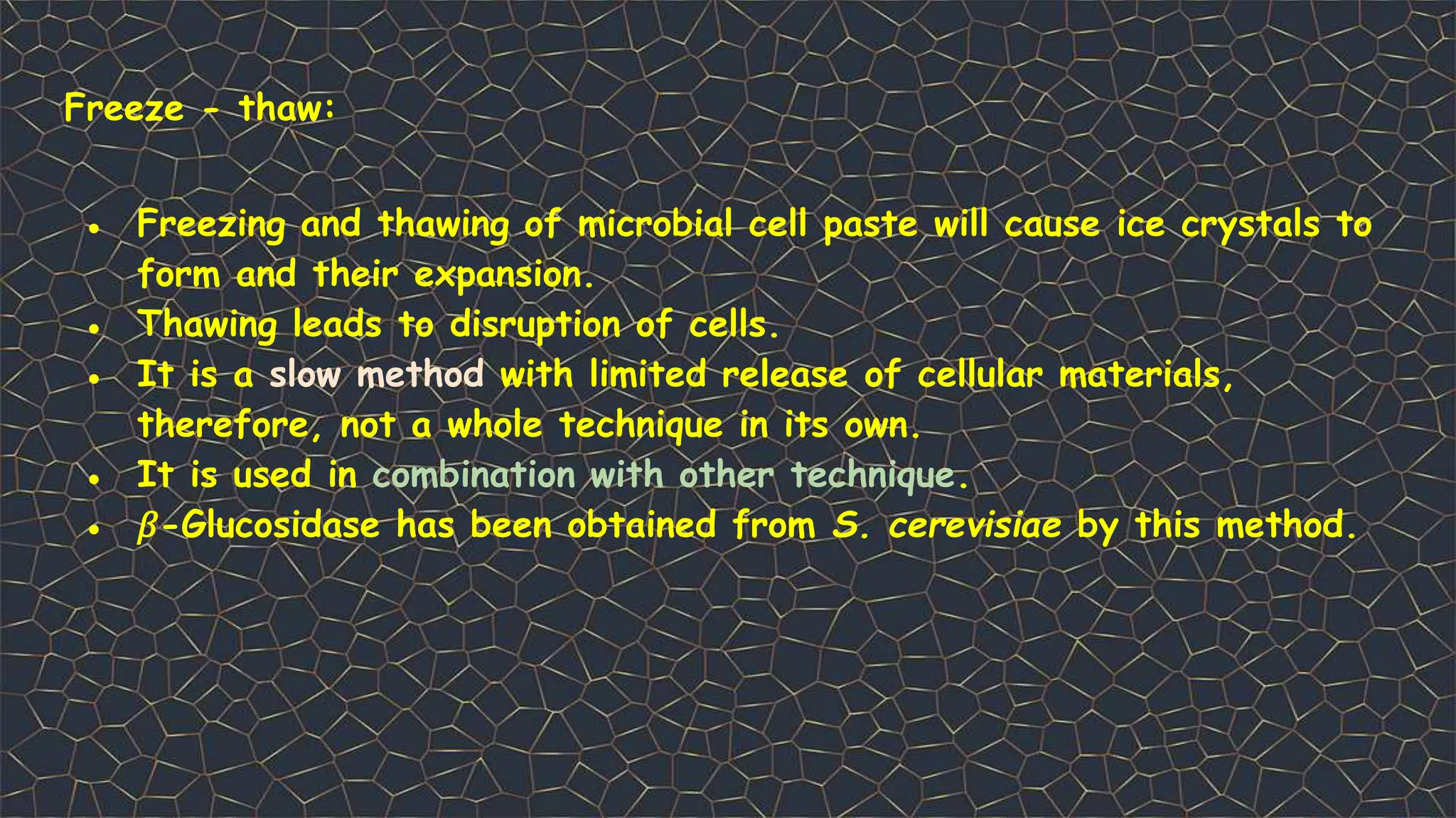 Cell disruption (downstream process) | PPTX