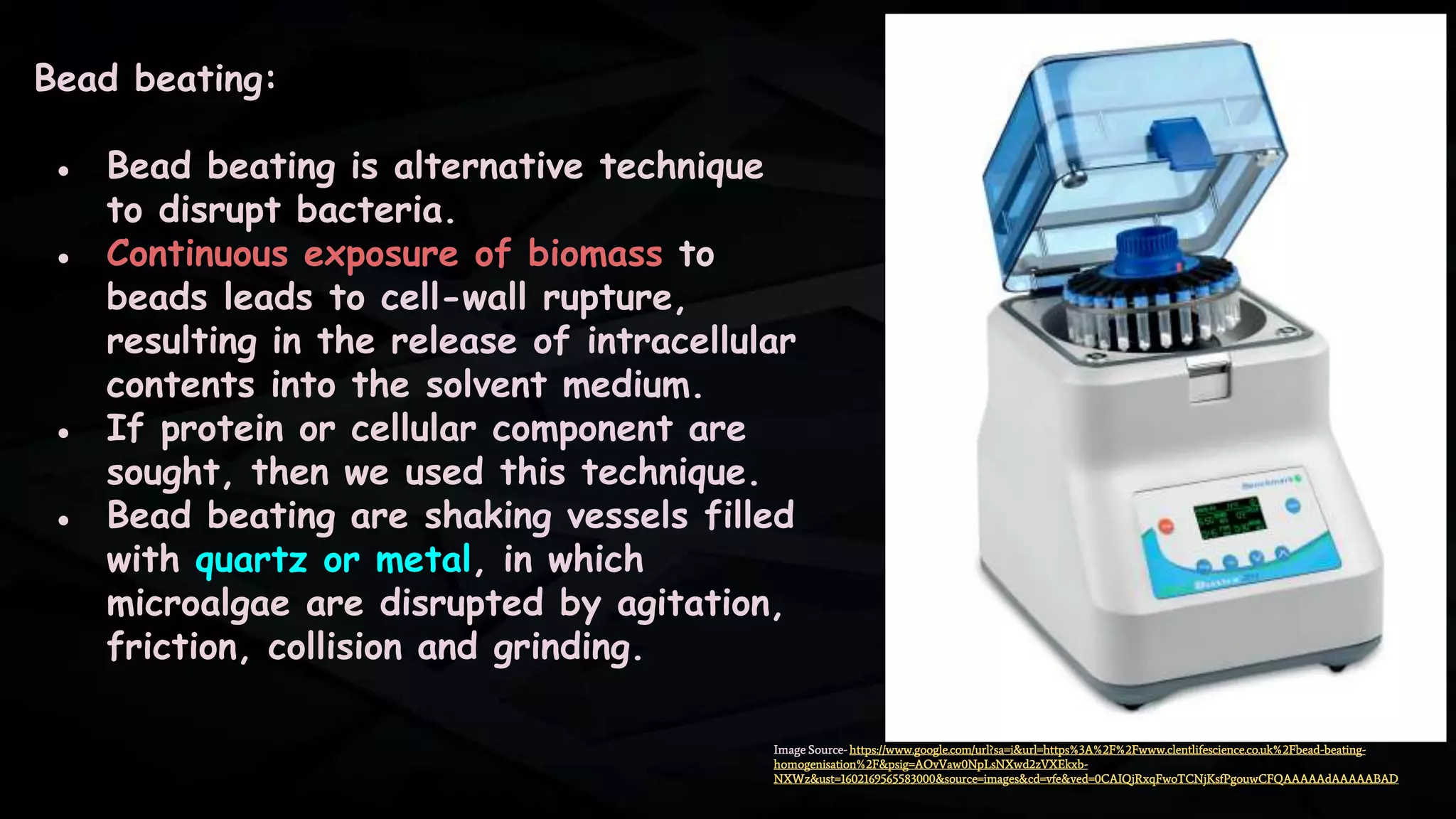 Cell disruption (downstream process) | PPTX