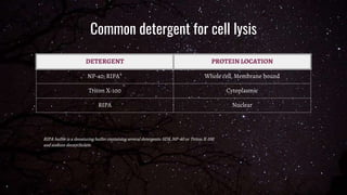 Cell disruption (downstream process) | PPTX