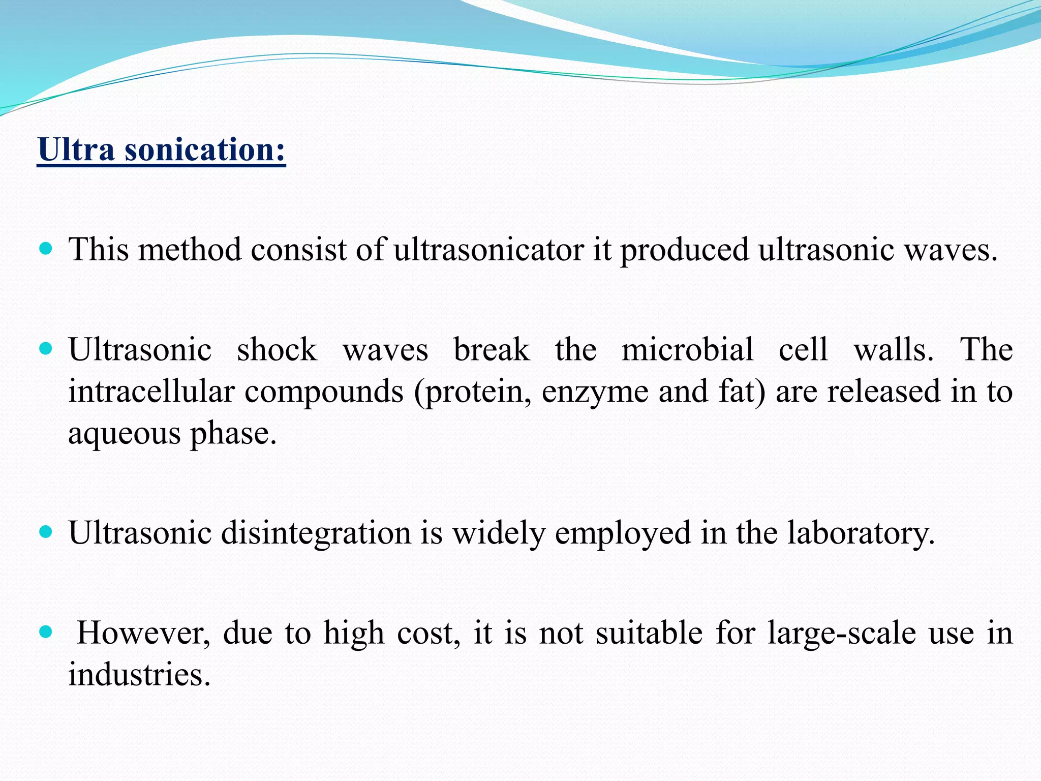 Cell disruption methods | PPTX
