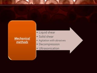 Cell disruption ppt | PPTX
