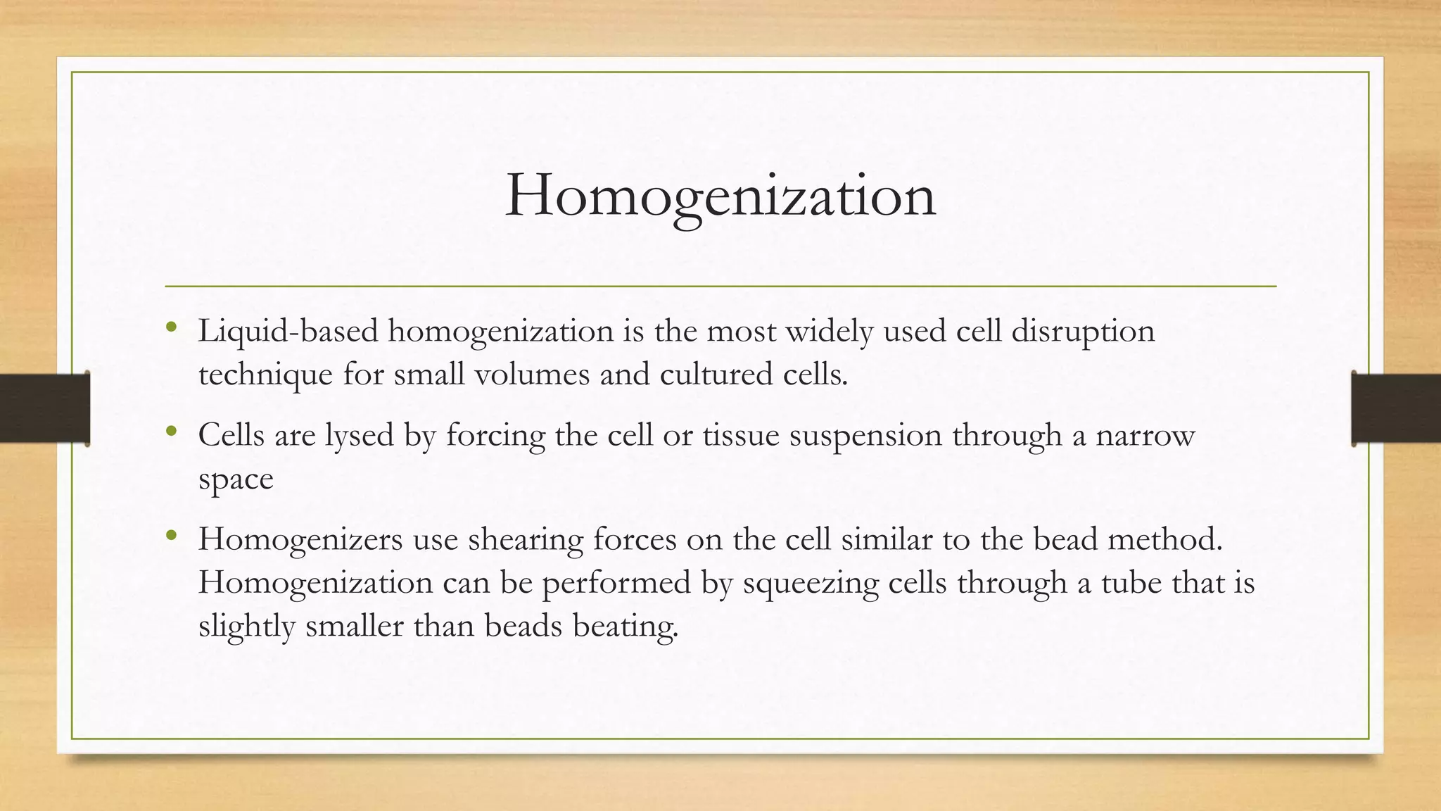 Cell disruption | PPTX