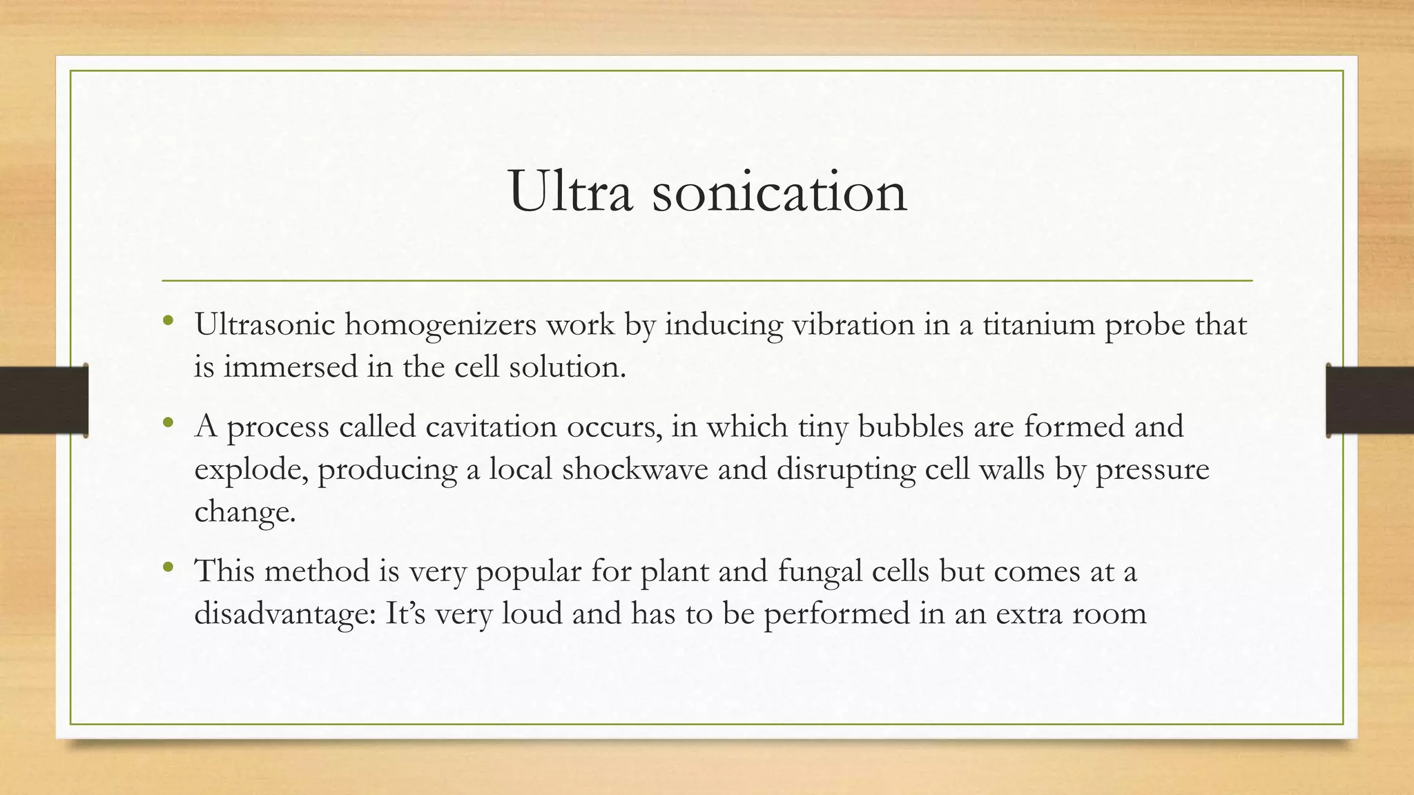 Cell disruption | PPTX