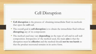 Cell disruption | PPTX