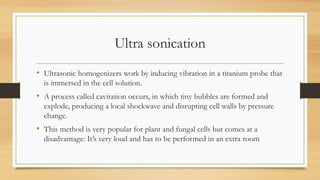 Cell disruption | PPTX