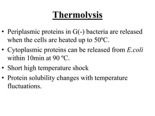 Cell Disruption Strategies in Downstream Processing | PPTX