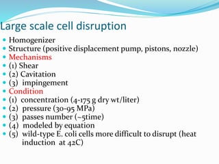 Cell distruption | PPTX