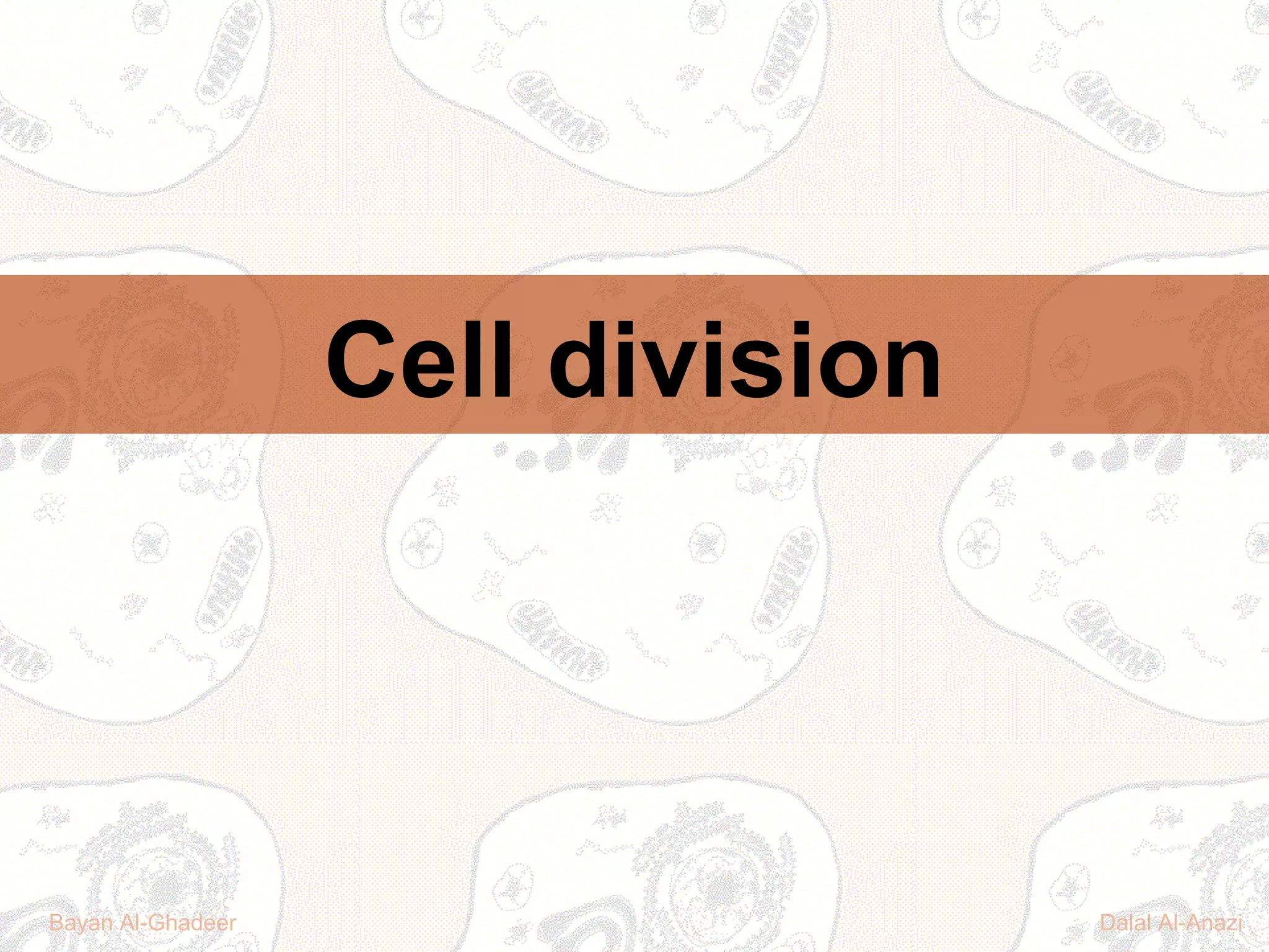 Cell division | PPT