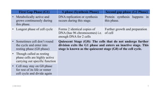 Cell Division, Cell Cycle and Abnormal Cell Divisionpptx | PPTX