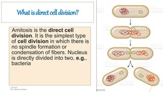 CELL DIVISION - PART - 1.pptx | Biological Sciences | Science