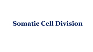 Cell Division (Somatic & Reproductive Cell Division) | PPTX