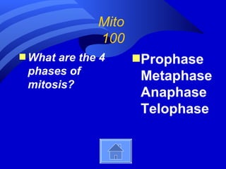 Cell division and dna,rna review game | PPT | Biological Sciences | Science