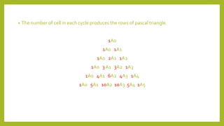 Cell division and pascal triangle | PPTX