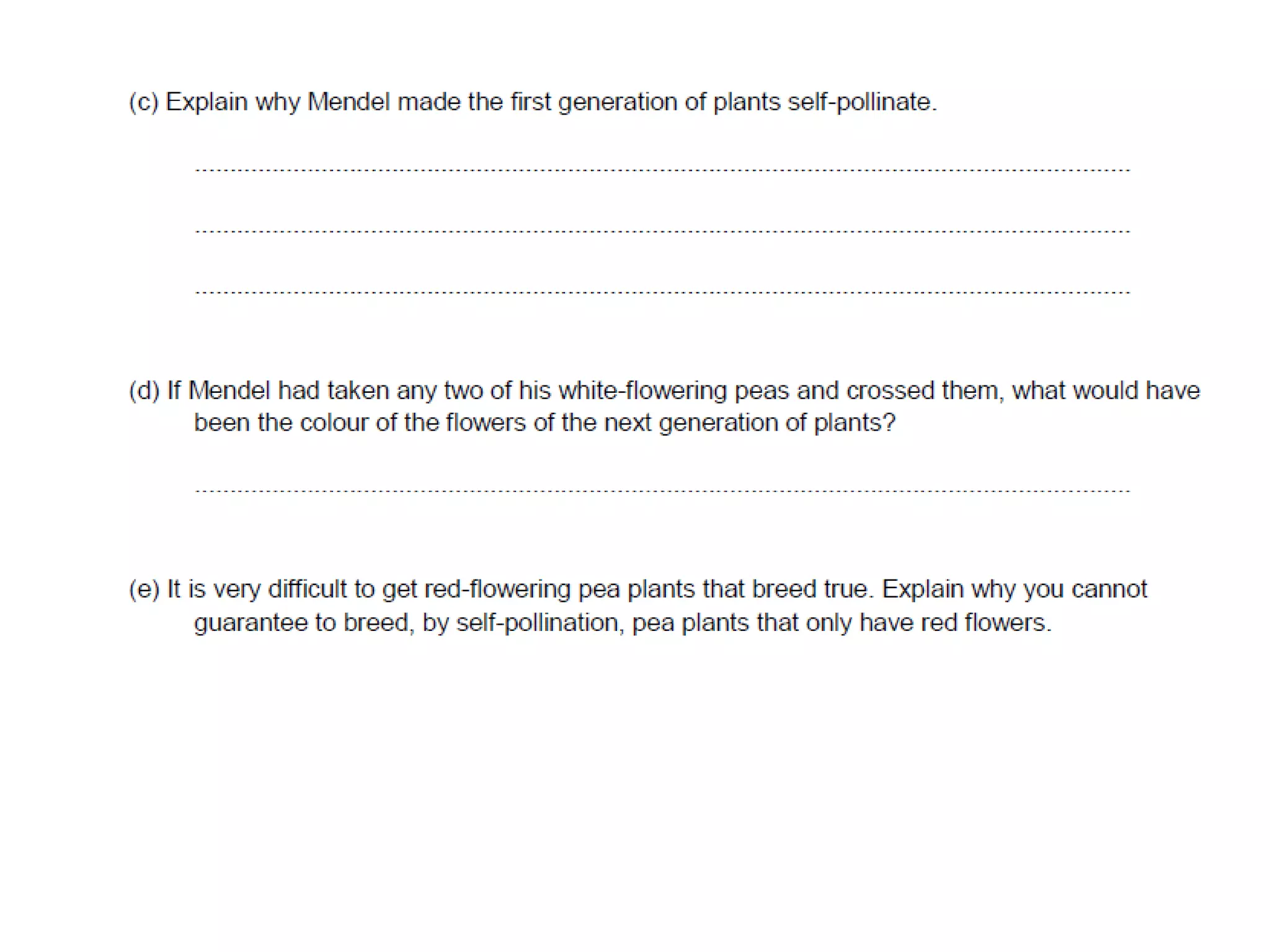Cell division & inheritance gcse qs | PPTX