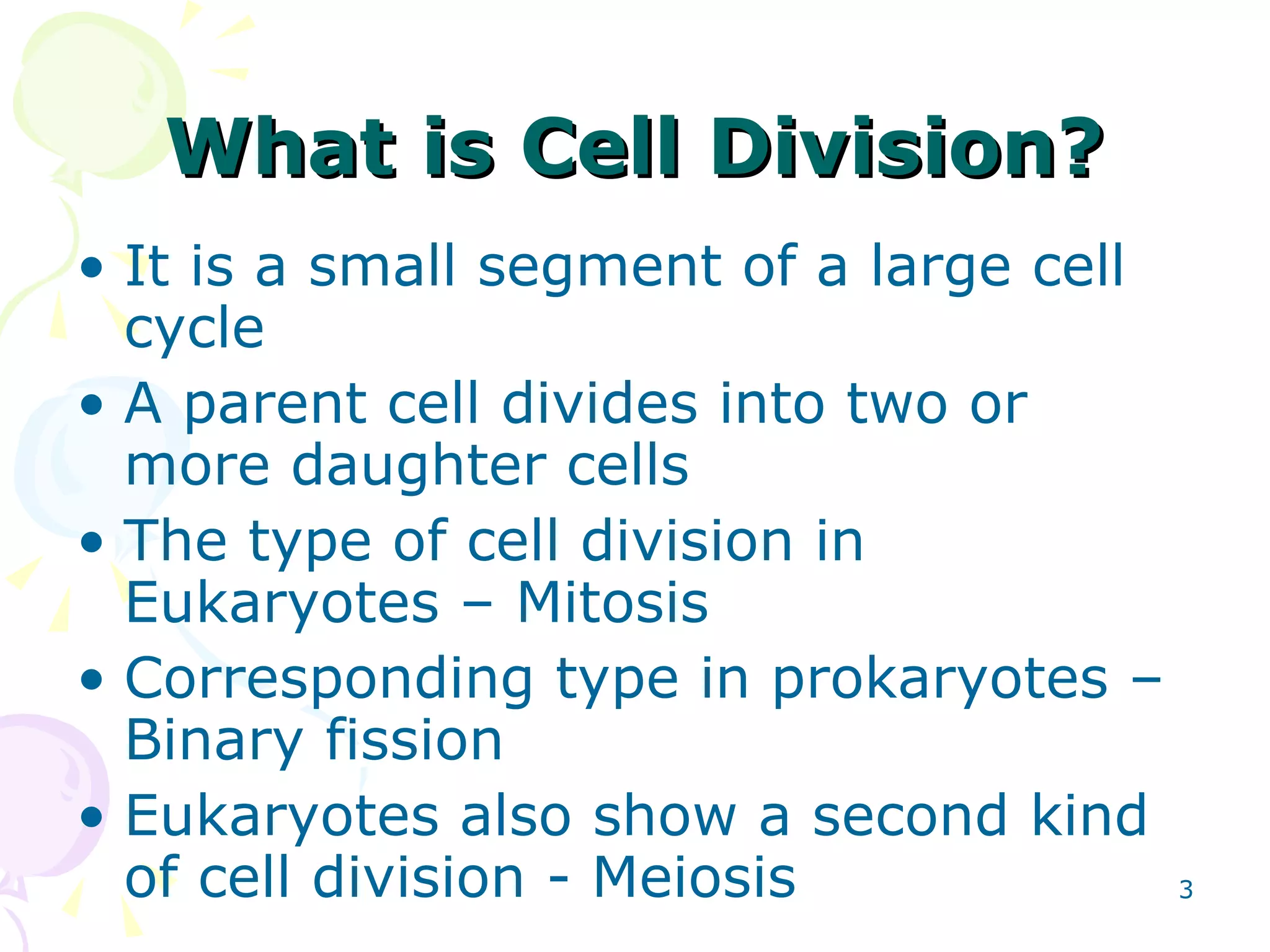 Cell division – mitosis | PPT