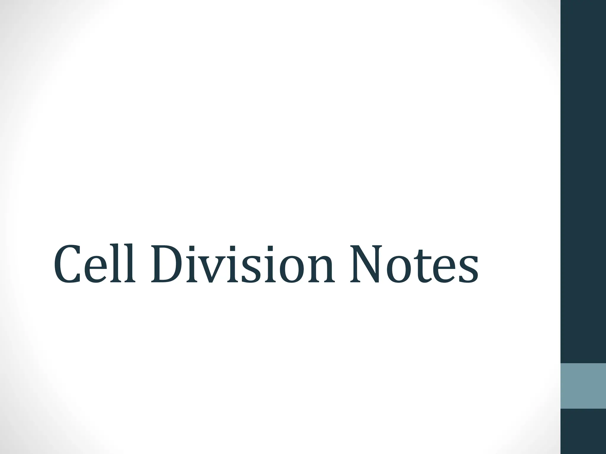 Cell Division Notes. Meiosis and mitosis | PDF