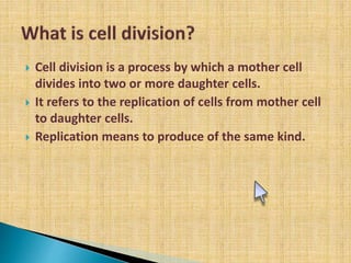 Cell division ppt by shariful islam saikat | PPT