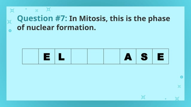 Cell Division Ppt Mitosis Science Quiz Bee Pptx