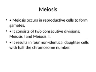 Cell division presentation for school project | PPTX
