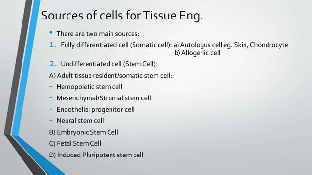 Tissue Engineering | PPT