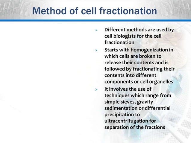 Cell fractionation & centrifugation | PPTX