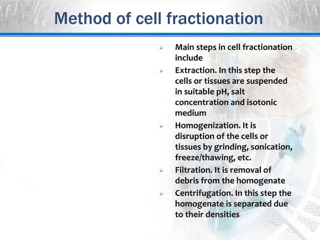 Cell fractionation & centrifugation | PPTX