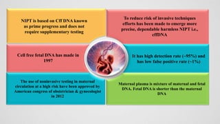Cell Free Fetal DNA Non Inavasive Prenatal Diagnostic Methods and Applications | PPTX