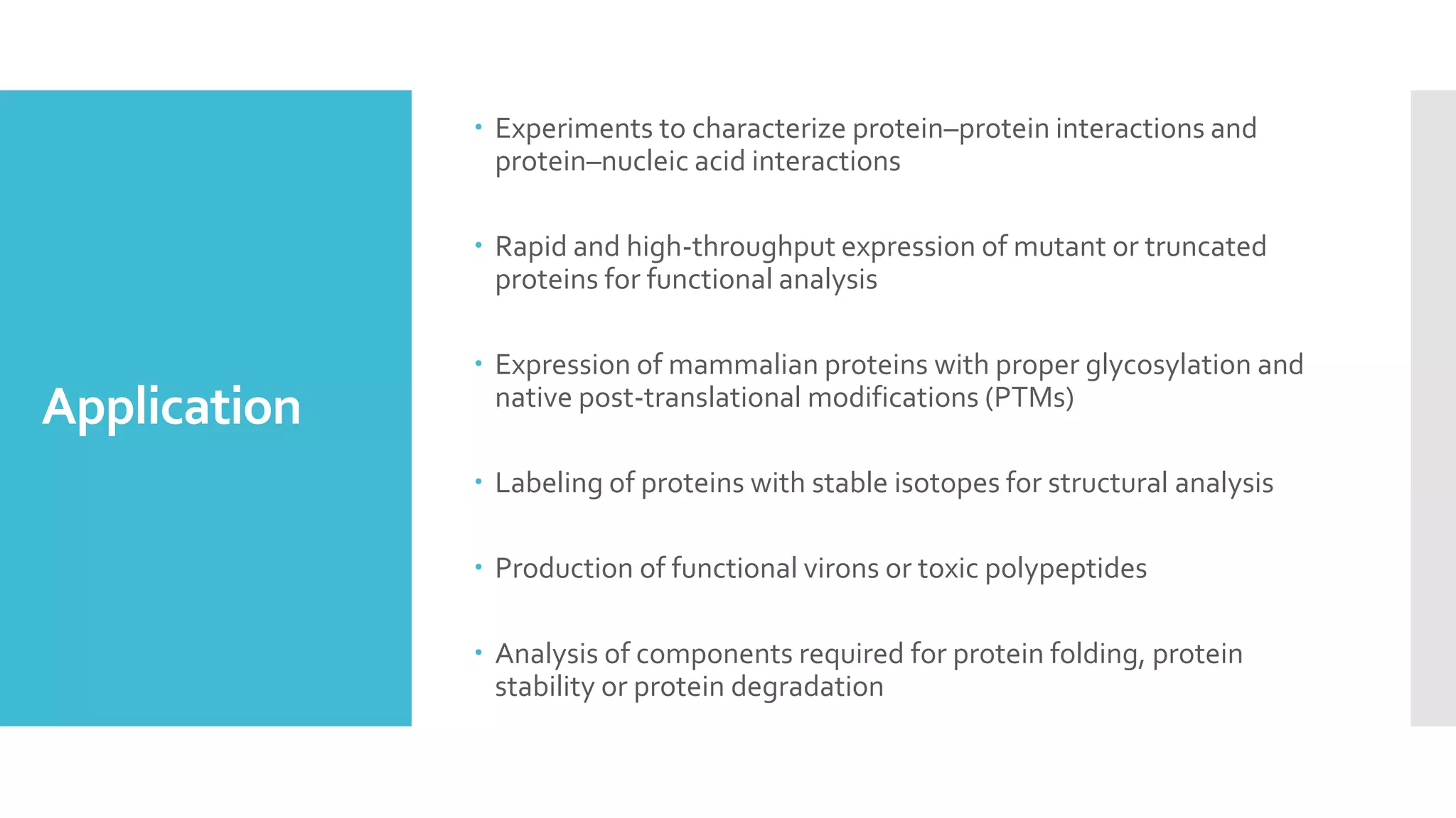 Cell free protein expression system | PPTX