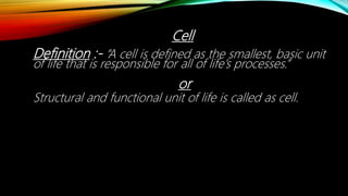 Cell function and part | PPT