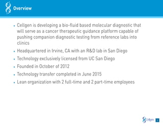 Cellgen - Companion Diagnostic Platform | PPT