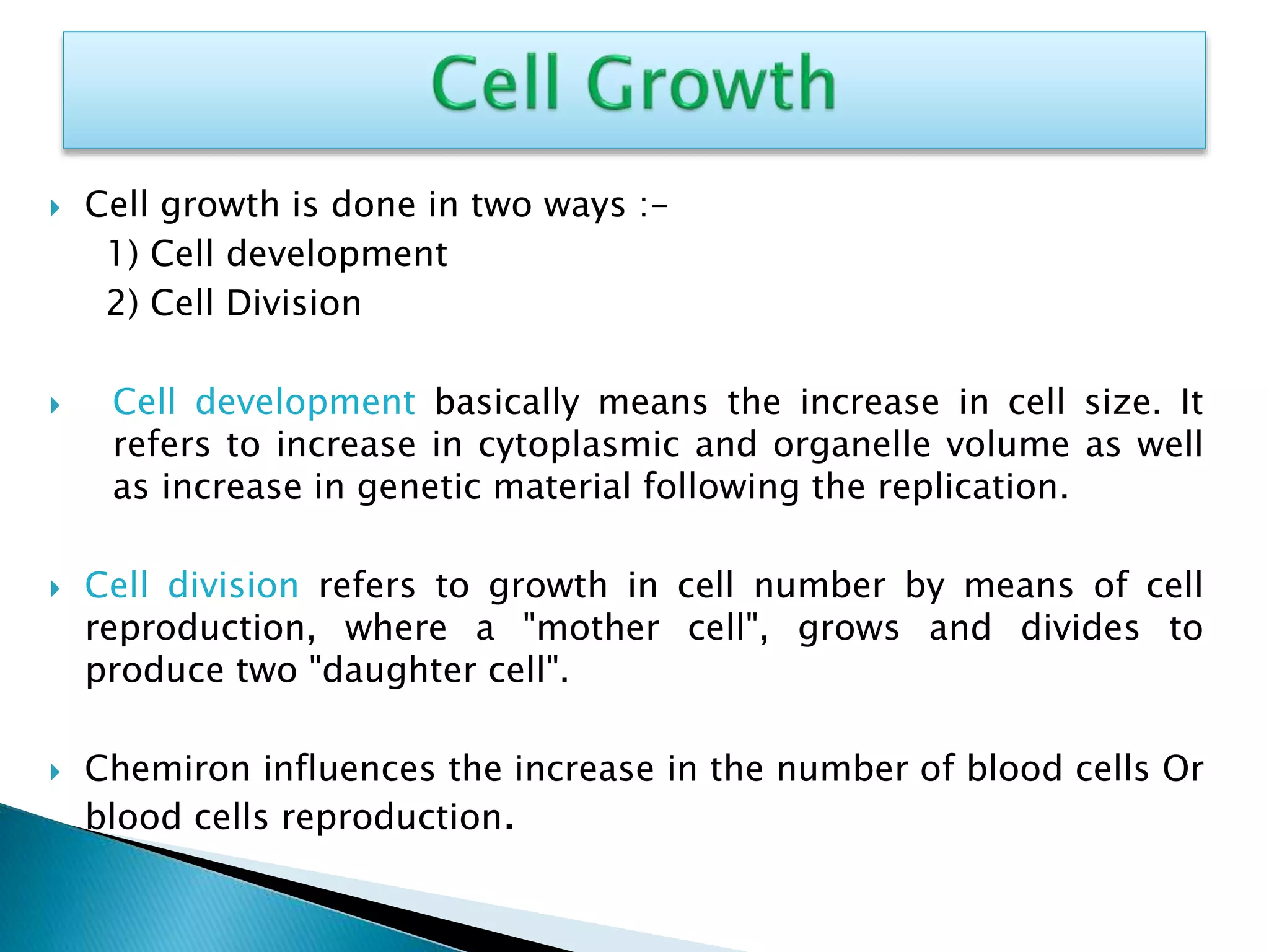 Cell growth & reproduction | PPT