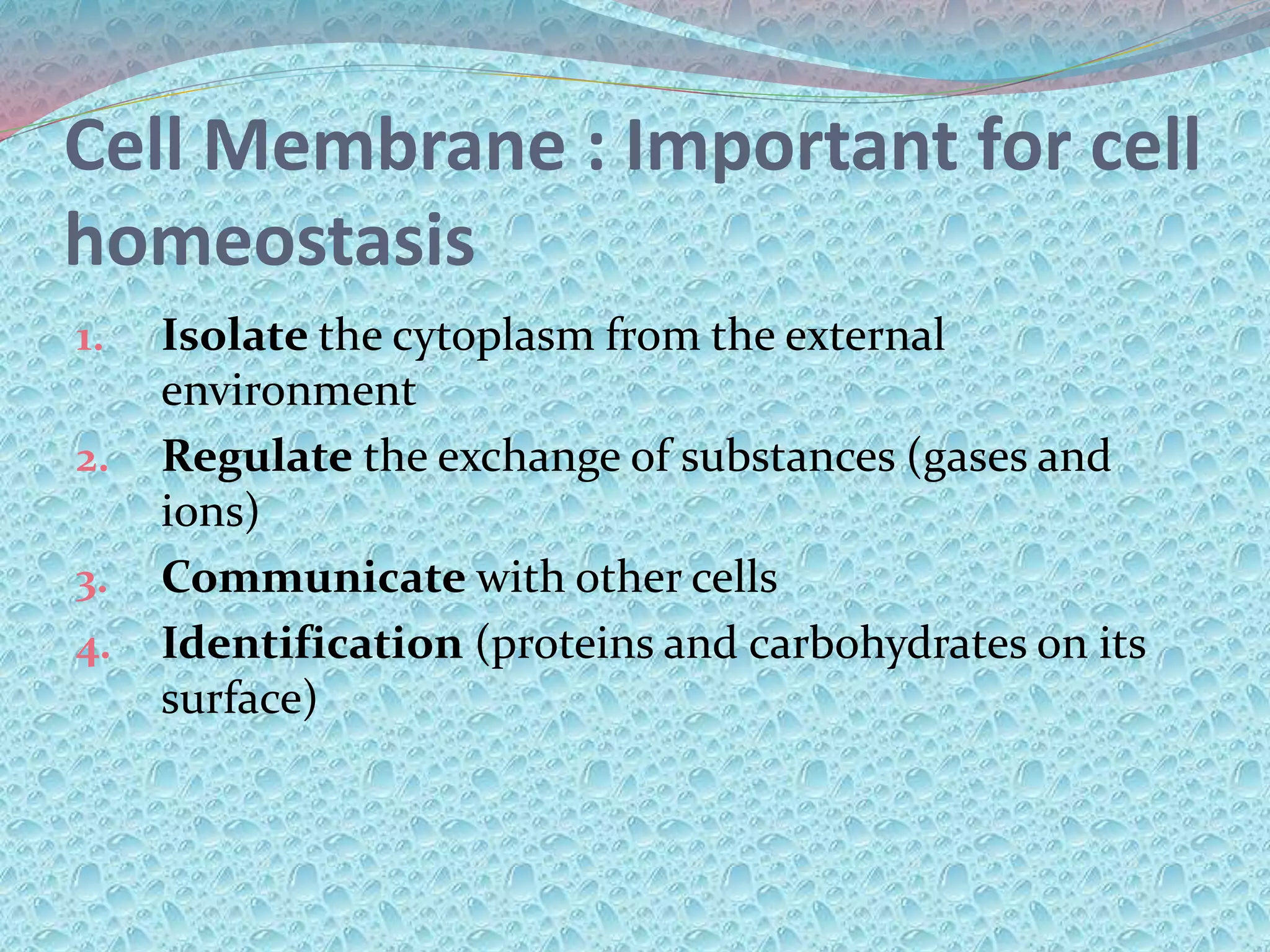 Cell homeostatis | PPSX