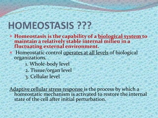 Cell homeostatis | PPSX