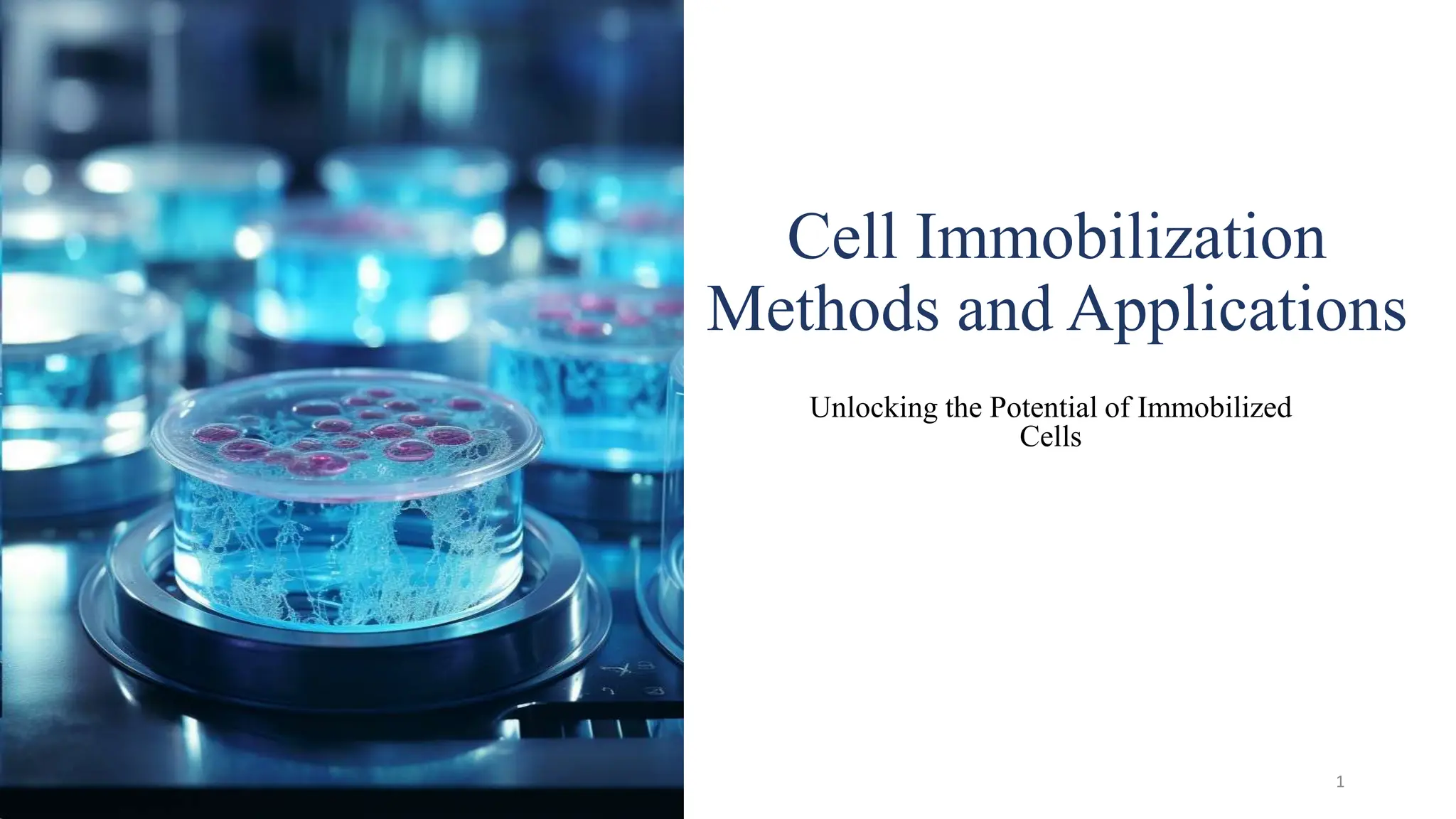 Cell Immobilization Methods and Applications.pptx | Chemistry | Science