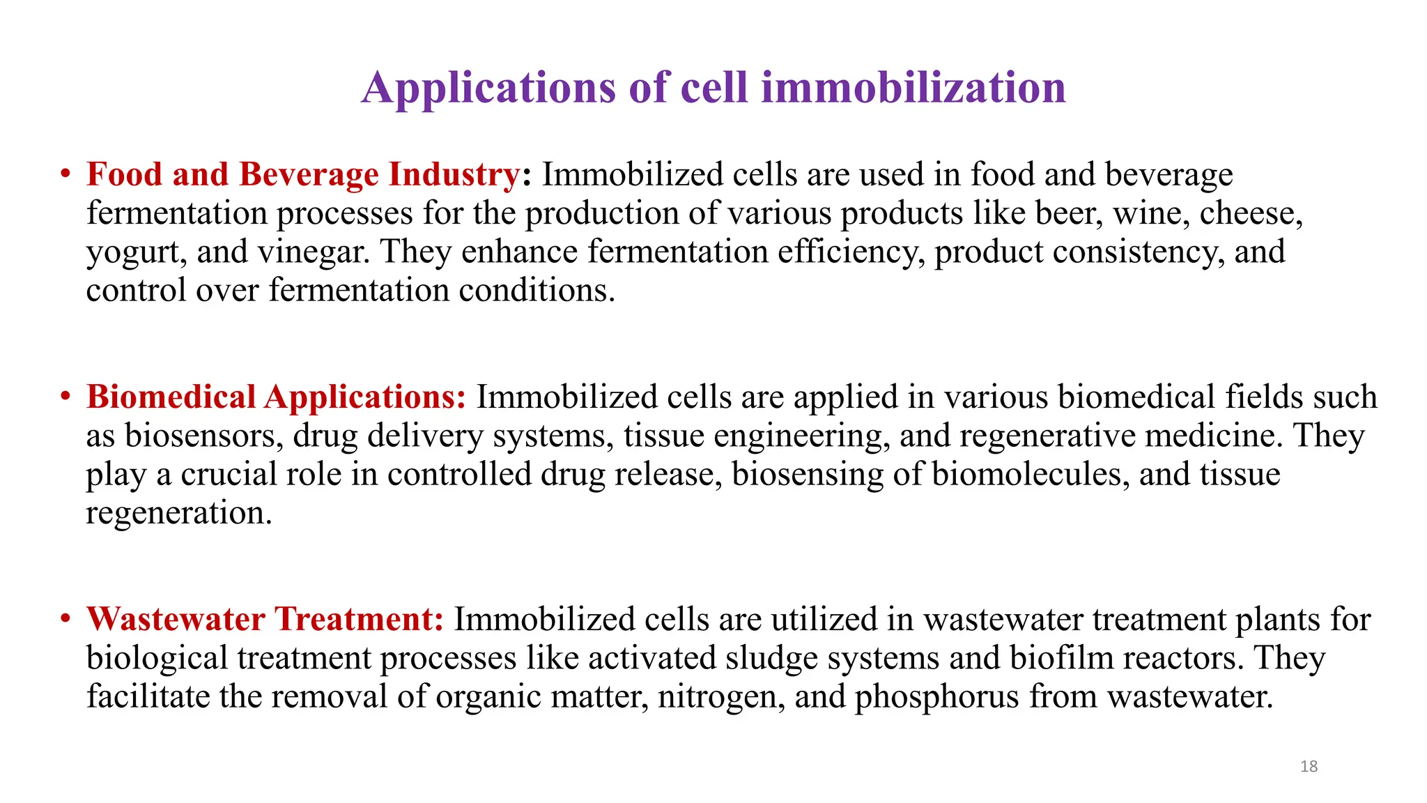 Cell Immobilization Methods and Applications.pptx | Chemistry | Science