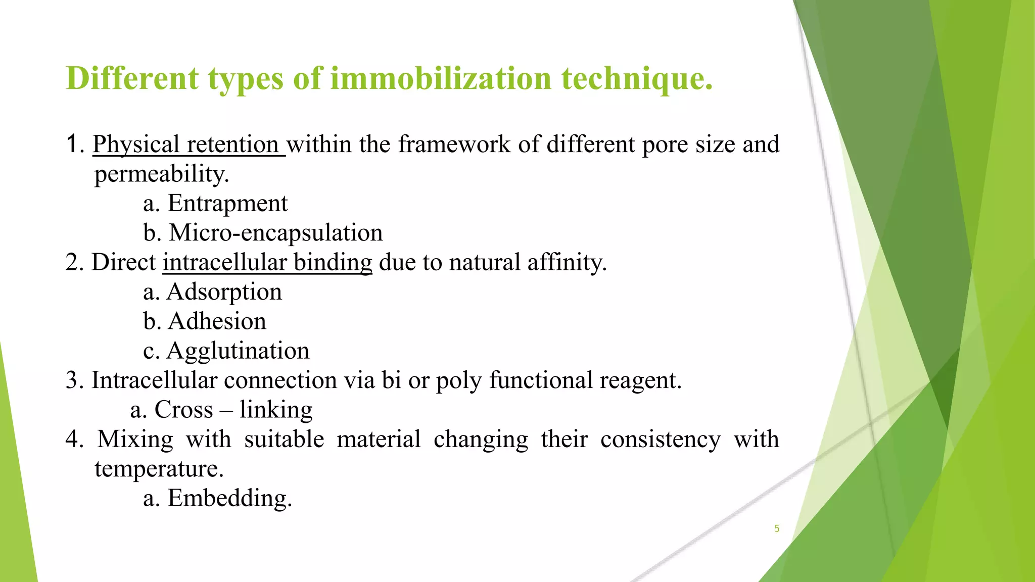Cell immobilization technique. | PPTX