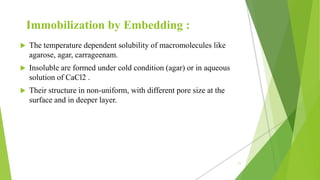 Cell immobilization technique. | PPTX