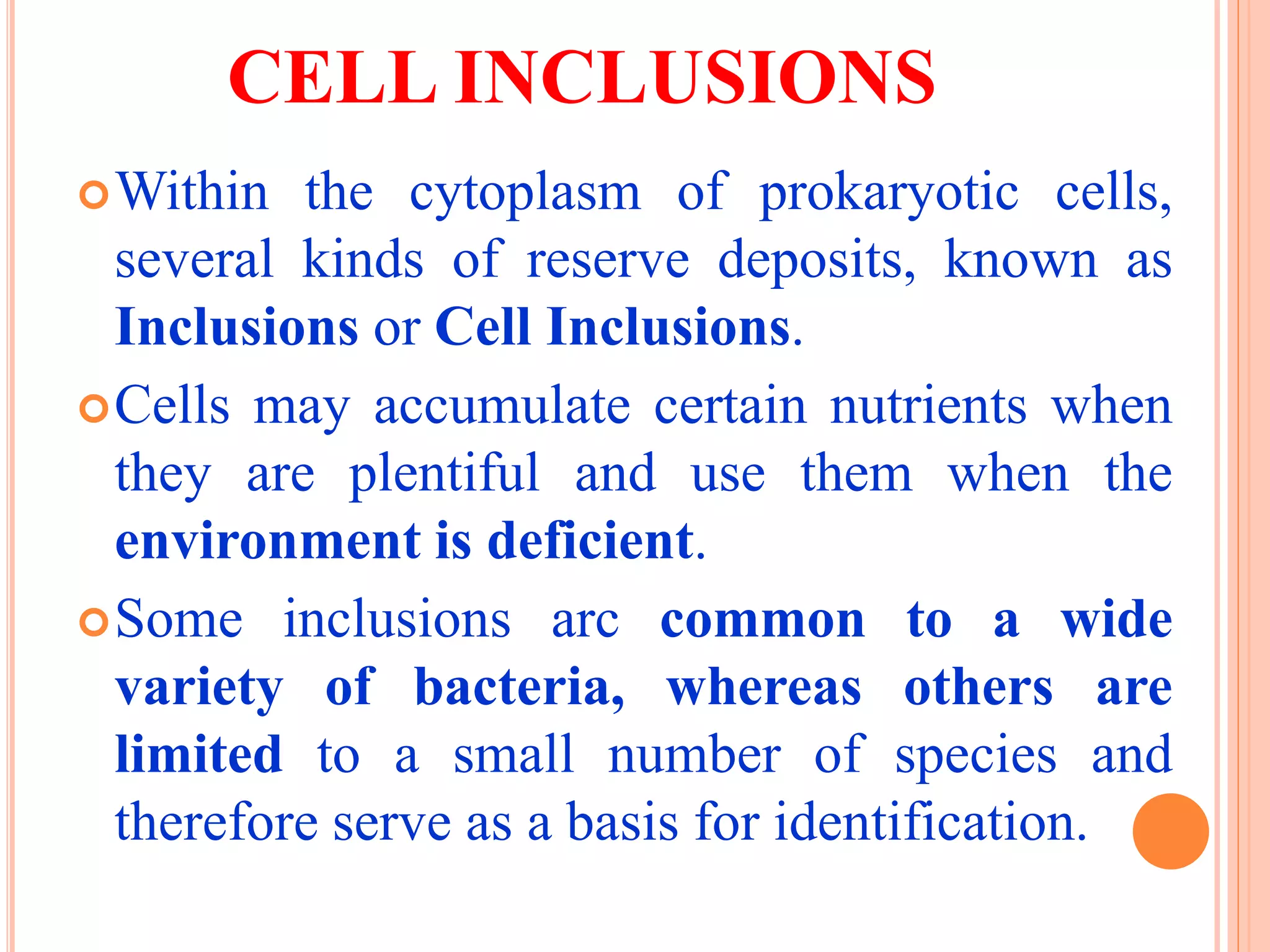 Cell inclusions | PPTX