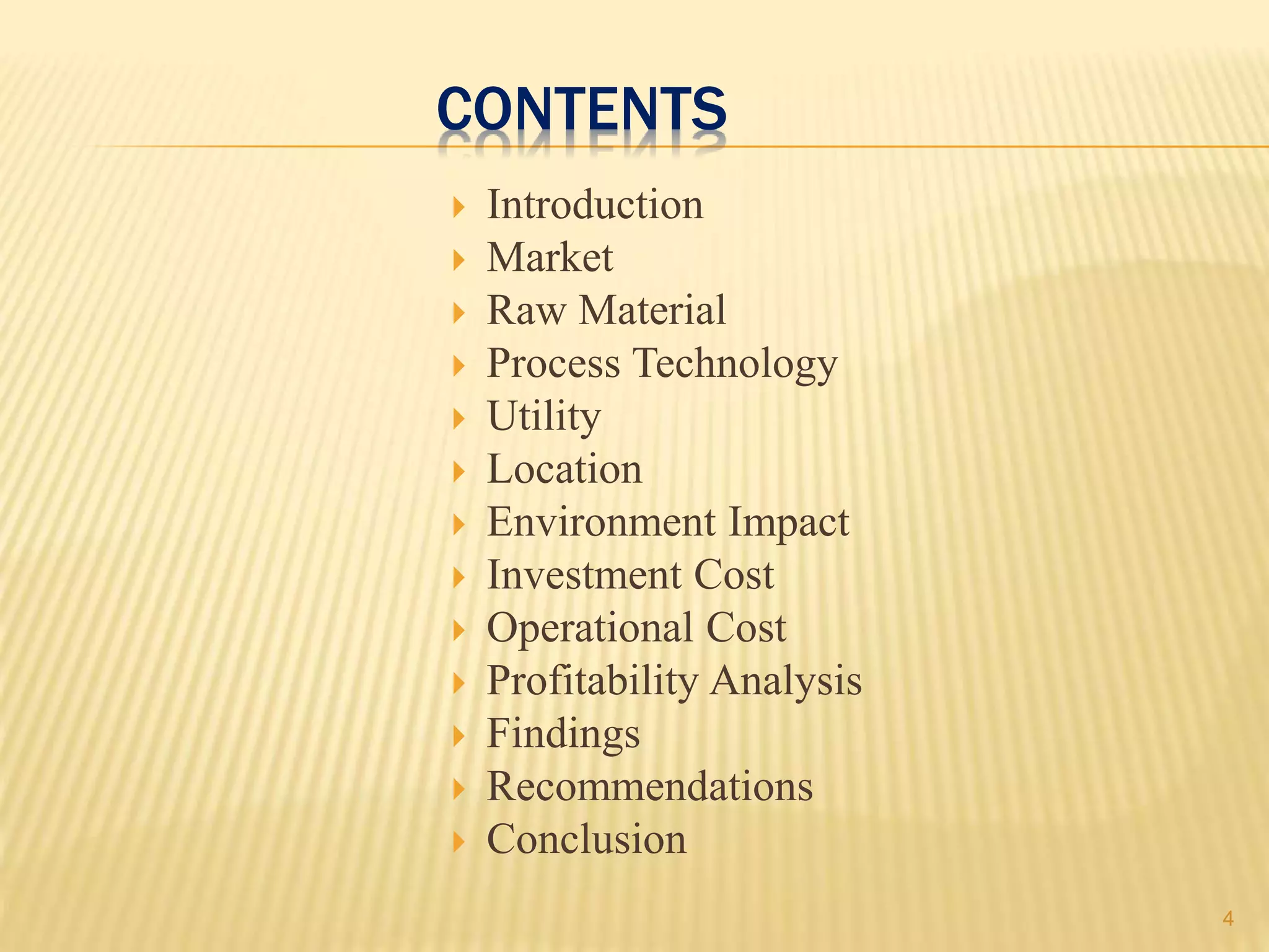 Feasibility study on Ceiling fan Manufacturing Plant. | PPTX