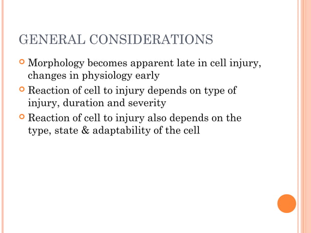 Cell injury | PPT | Chemistry | Science