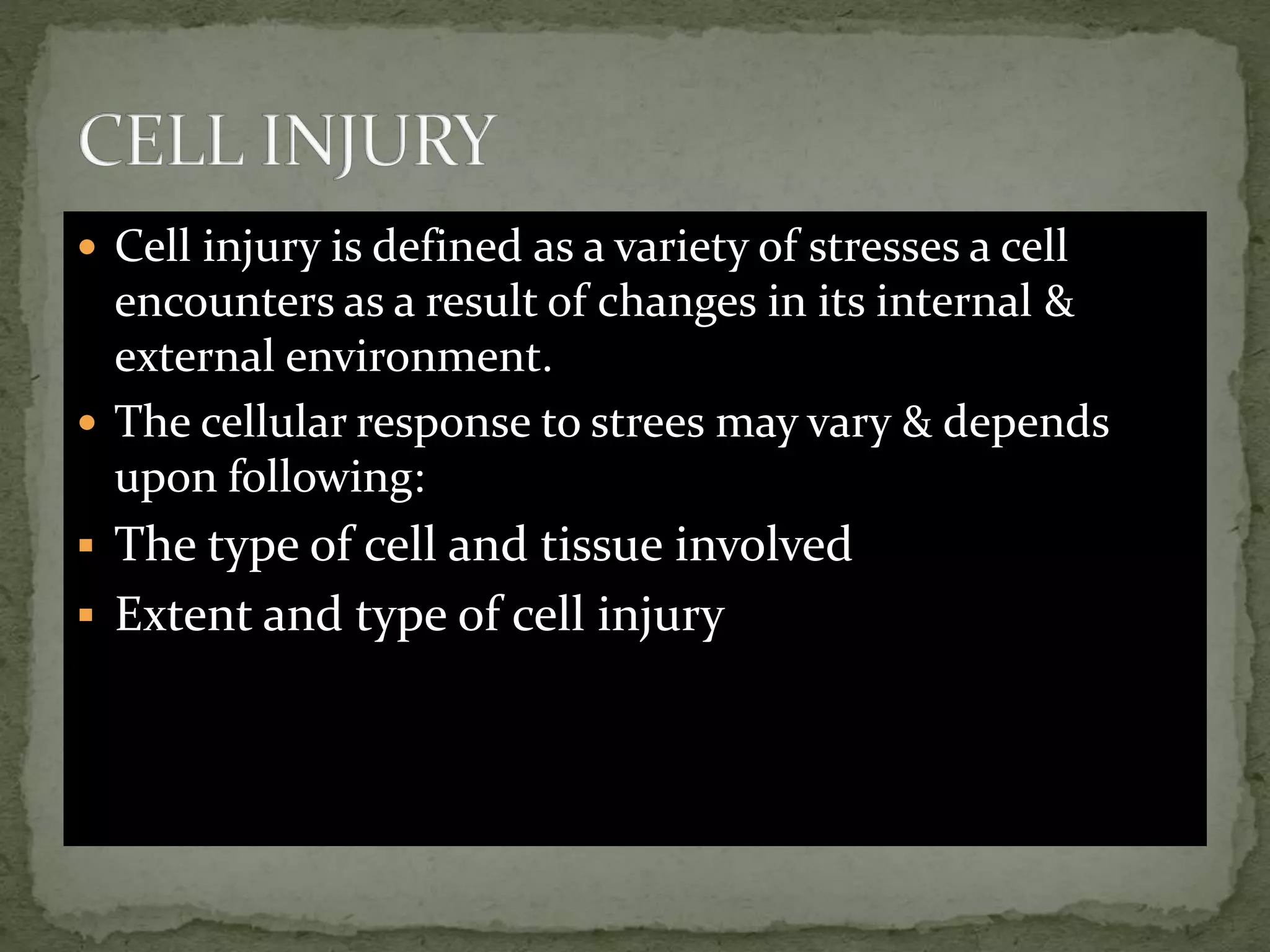 Cell injury | PPTX