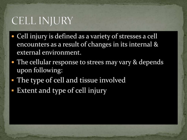 Cell injury | PPT