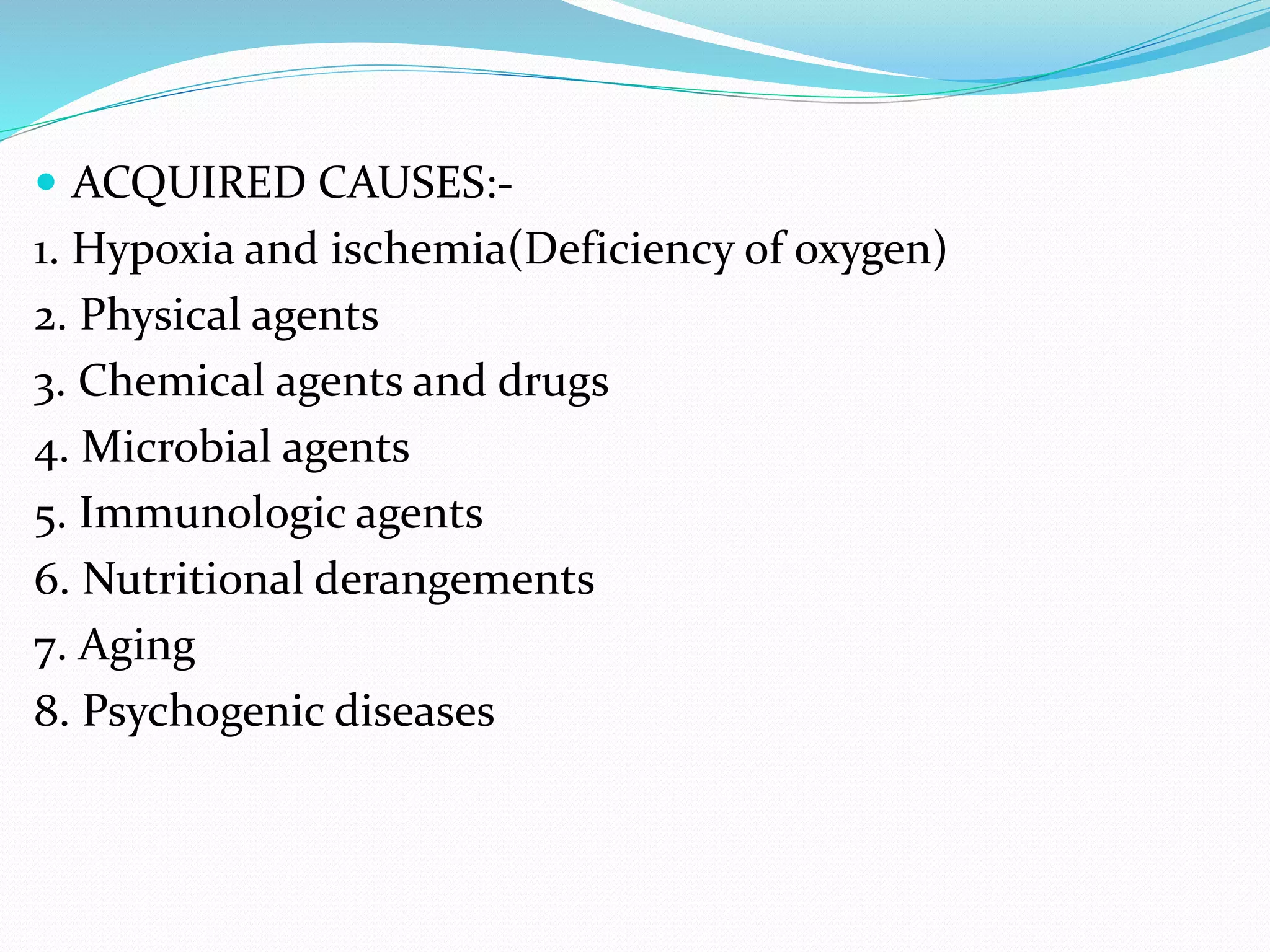 Cell injury, Etiology, Pathogenesis, & Morphology of cell Injury | PPTX