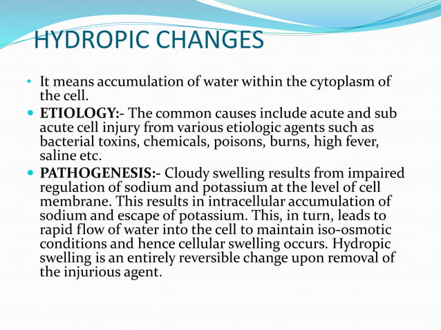 Cell injury, Etiology, Pathogenesis, & Morphology of cell Injury | PPTX