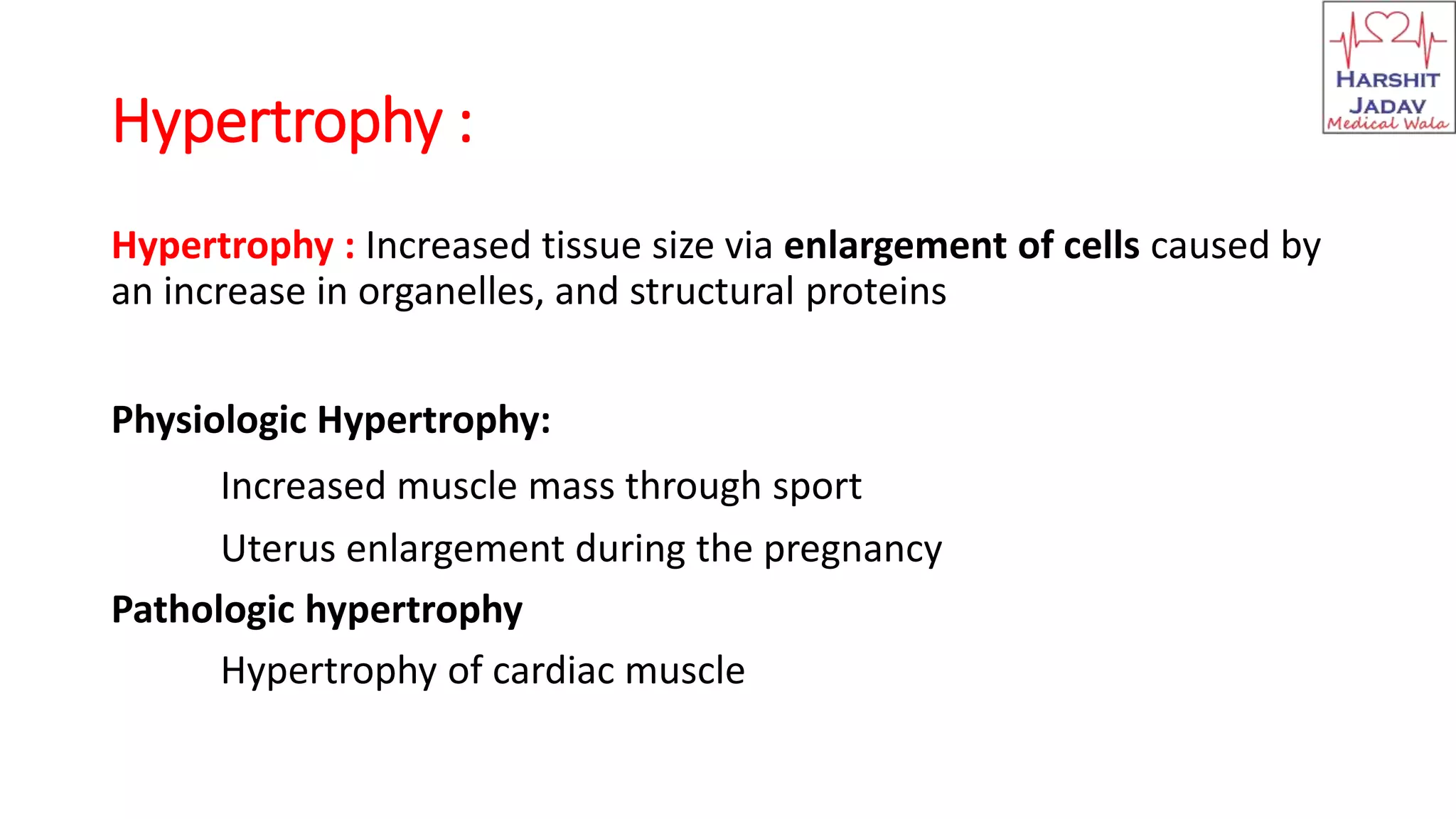 Cell injury and Cellular Adaptation: Pathology | PPTX