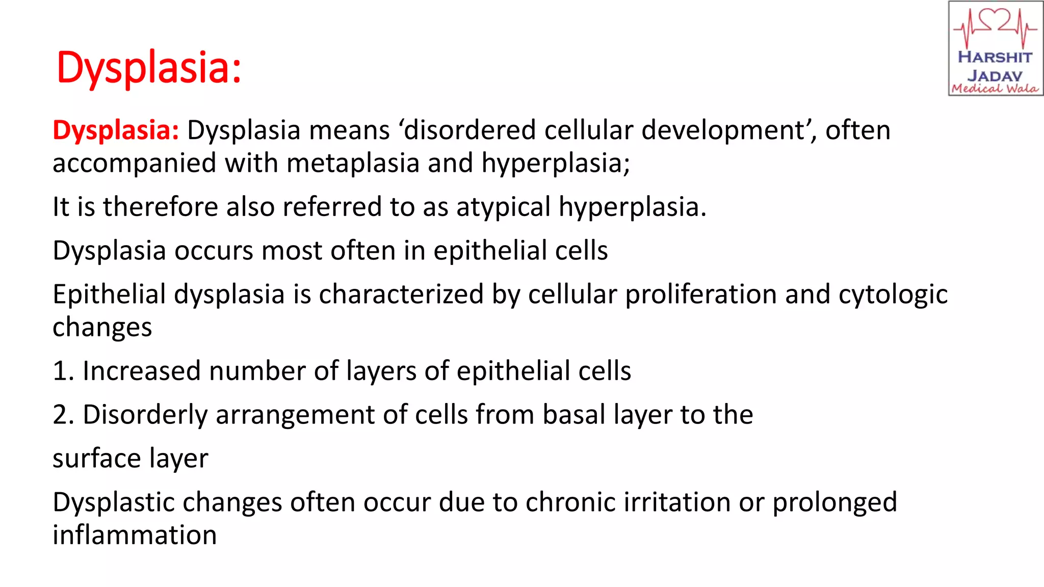 Cell injury and Cellular Adaptation: Pathology | PPTX